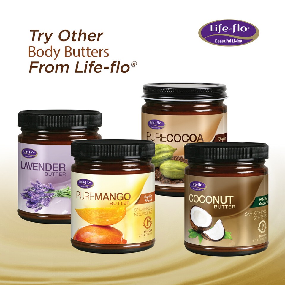 Life-flo Pure Organic Shea Butter, Unrefined | 9oz | eBay