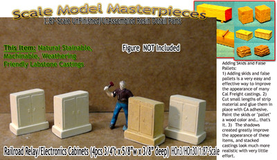Railroad Relay/Electronics Cabinets HO Scale Model Masterpieces/Yorke ...