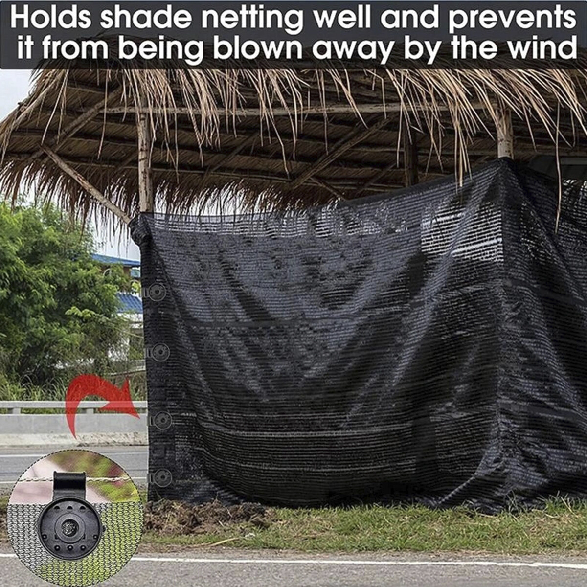 100Pcs Shade Cloth Plastic Clips Heavy-Duty Sunshade Net Fixing Clamp🥯 ...