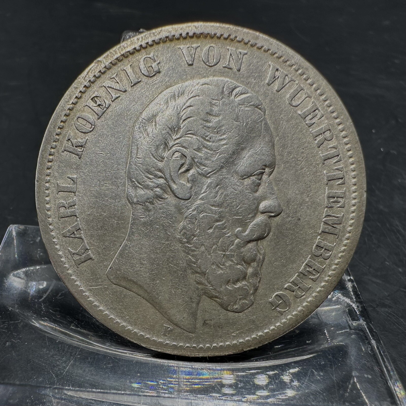 5 Mark 1876 F, Silber Münze, Karl König Von Württemberg, Dt. Reich | eBay