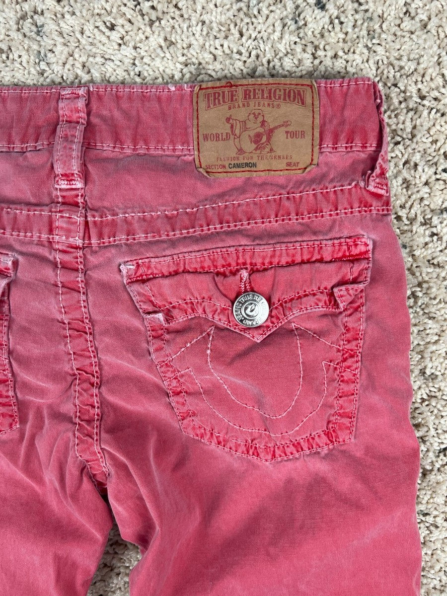 Pink True Religion Jeans For Men