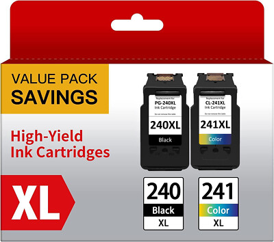 PG-240XL CL-241XL Ink Cartridges for Canon PIXMA MG3520 MG3220 MG3620 ...