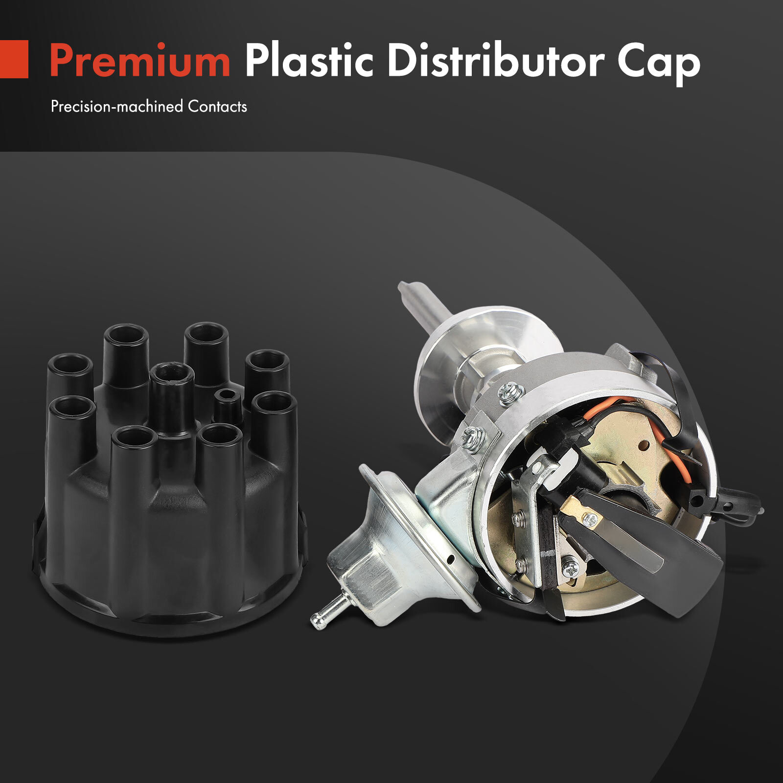 Ignition Distributor w/Cap & Rotor for Dodge Aspen B100 RD200 MB300 ...
