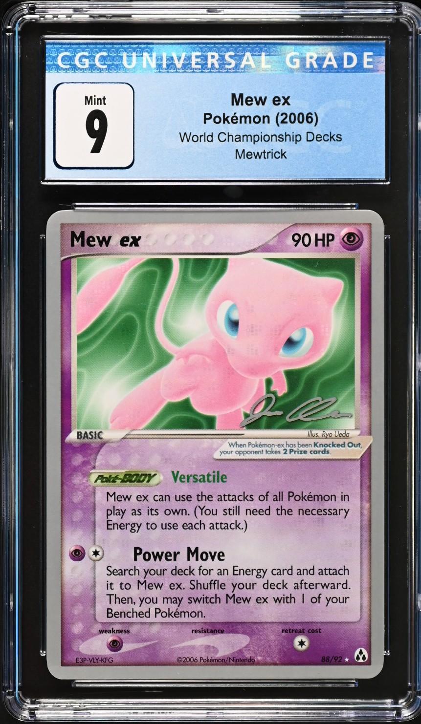 2006 Pokemon Mew ex World Championship Decks Mewtrick CGC 9 MINT Legend ...