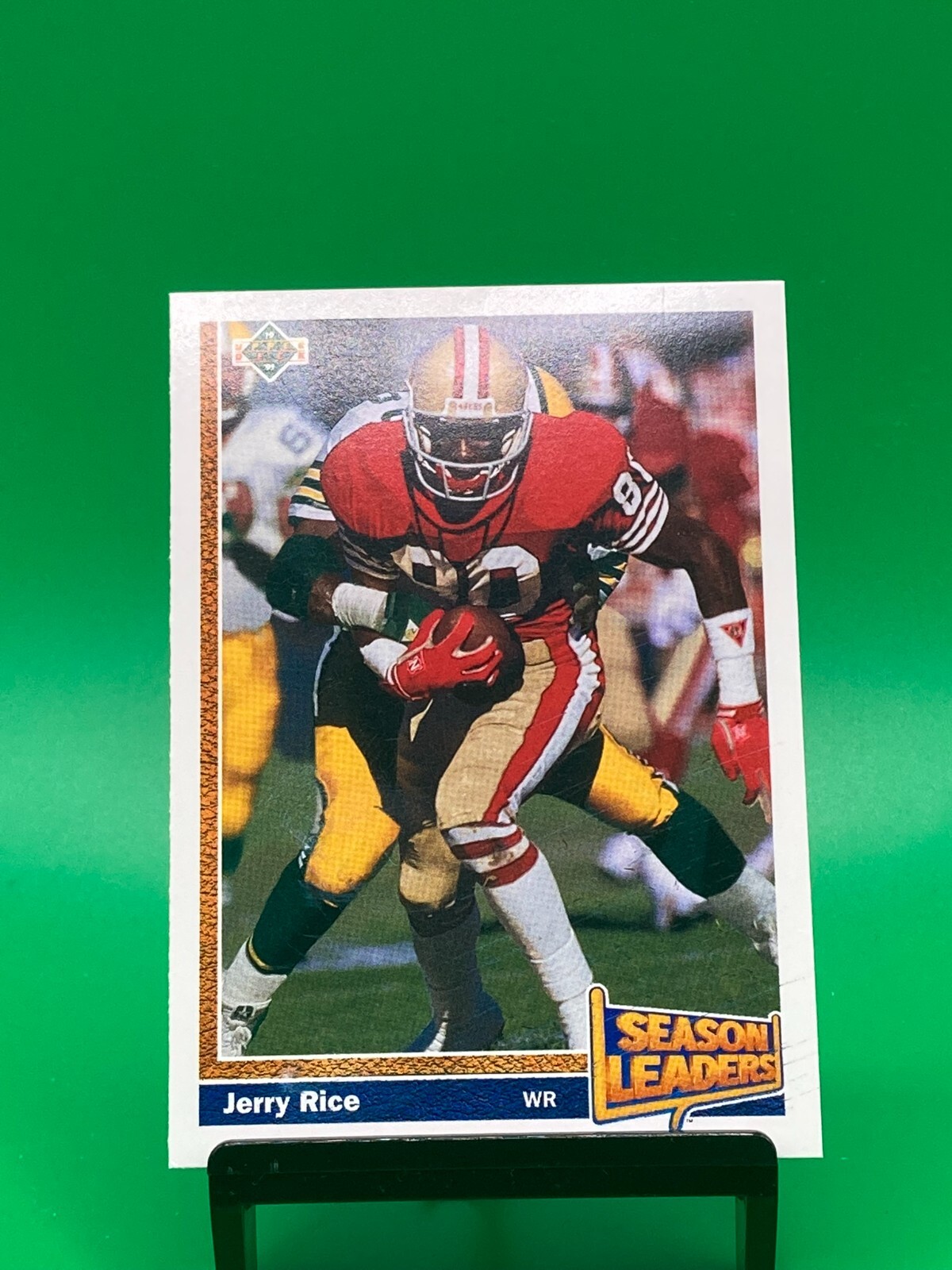 Jerry Rice San Francisco 49ers 1991 Upper Deck Season Leaders #402 ...