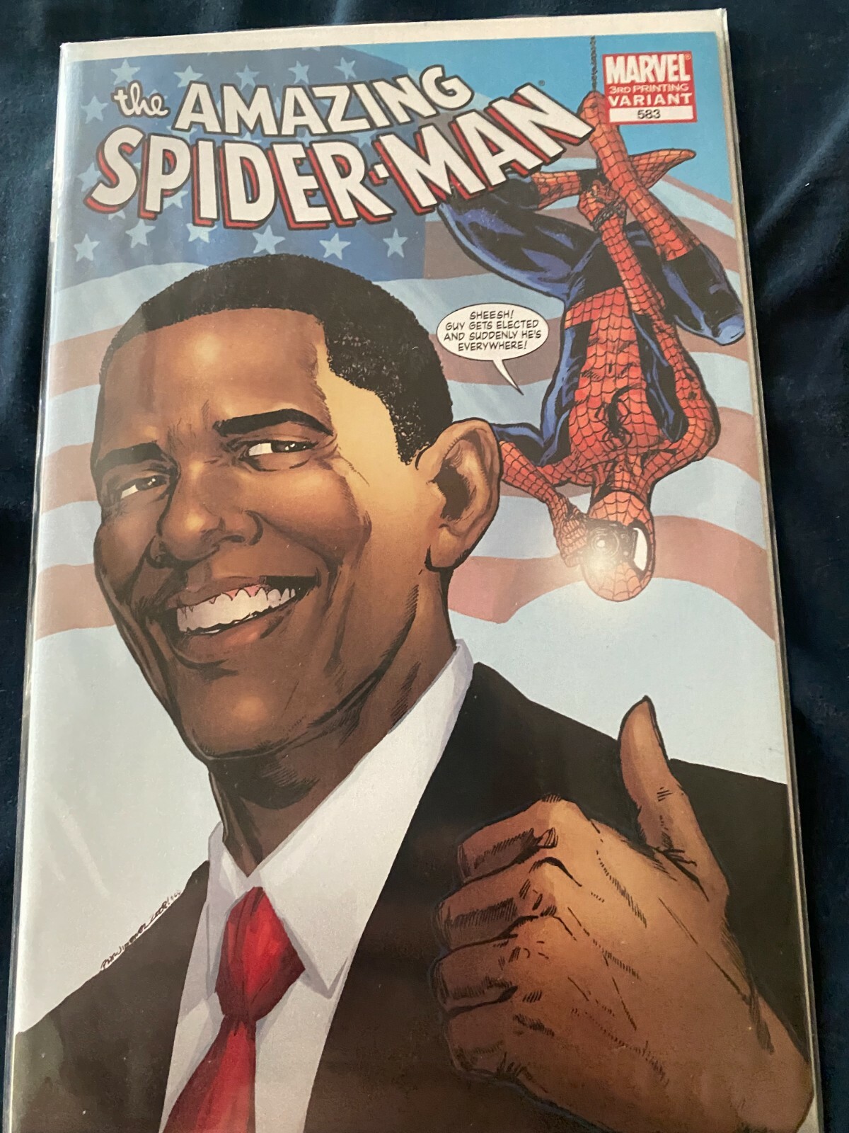 Amazing Spiderman #583 Complete Set of 6 Variant Comics President Obama ...
