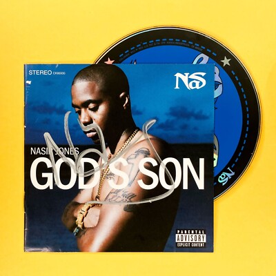 Nas Signed Autograph God's Son CD Nasir Jones Rapper | eBay