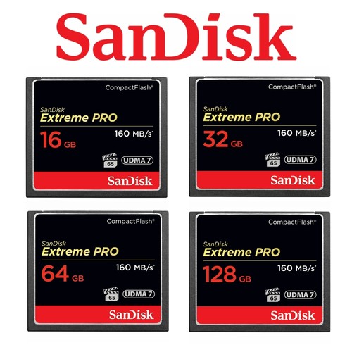 SanDisk Extreme Pro CF 64GB 32GB 256GB 128GB Compact Flash Memory Card ...