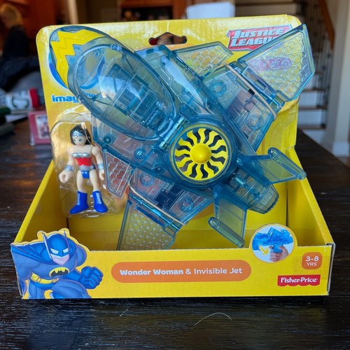 Wonder Woman & Invisible Jet Fisher-Price Toy Justice League JLA ...