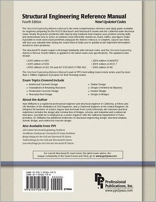 Structural Engineering Reference Manual by Alan Williams (2008, Paperback, New E 9781591261193| eBay