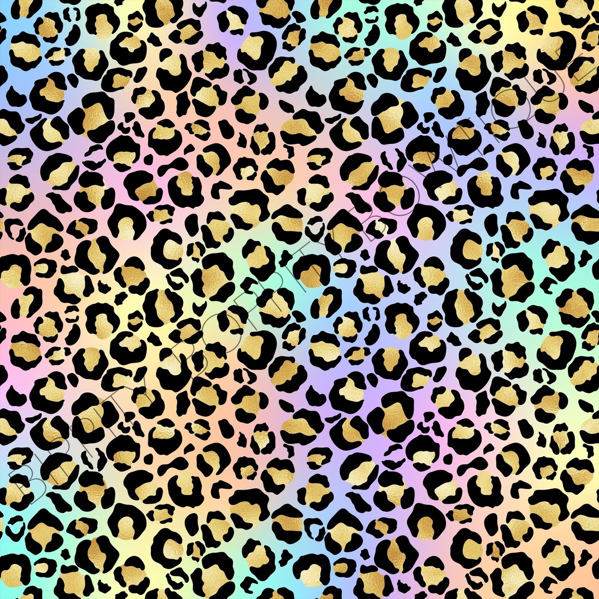 Rainbow Leopard Print