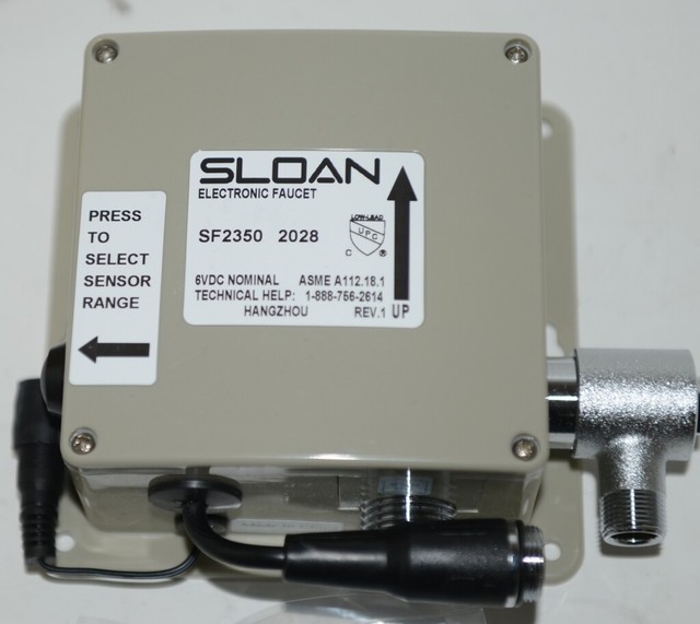 Sloan SF-2350 Battery-Powered Sensor Bathroom Faucet - Polished Chrome ...