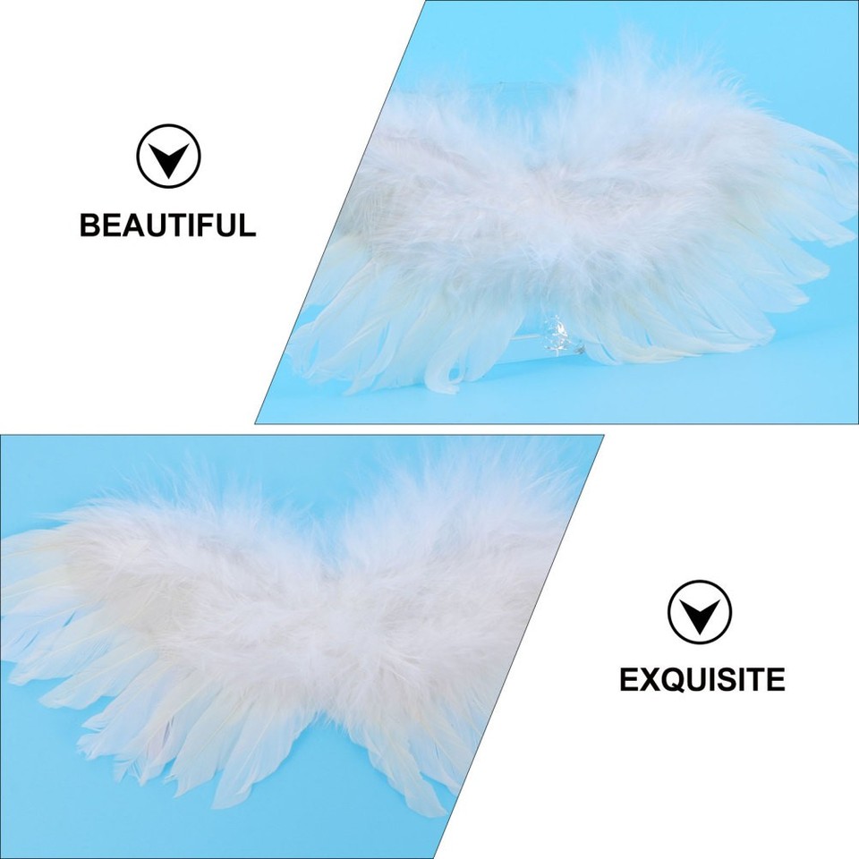 Baby Shower Girl Decorations Toys Girls Angel Wing Ornament Wings DIY ...