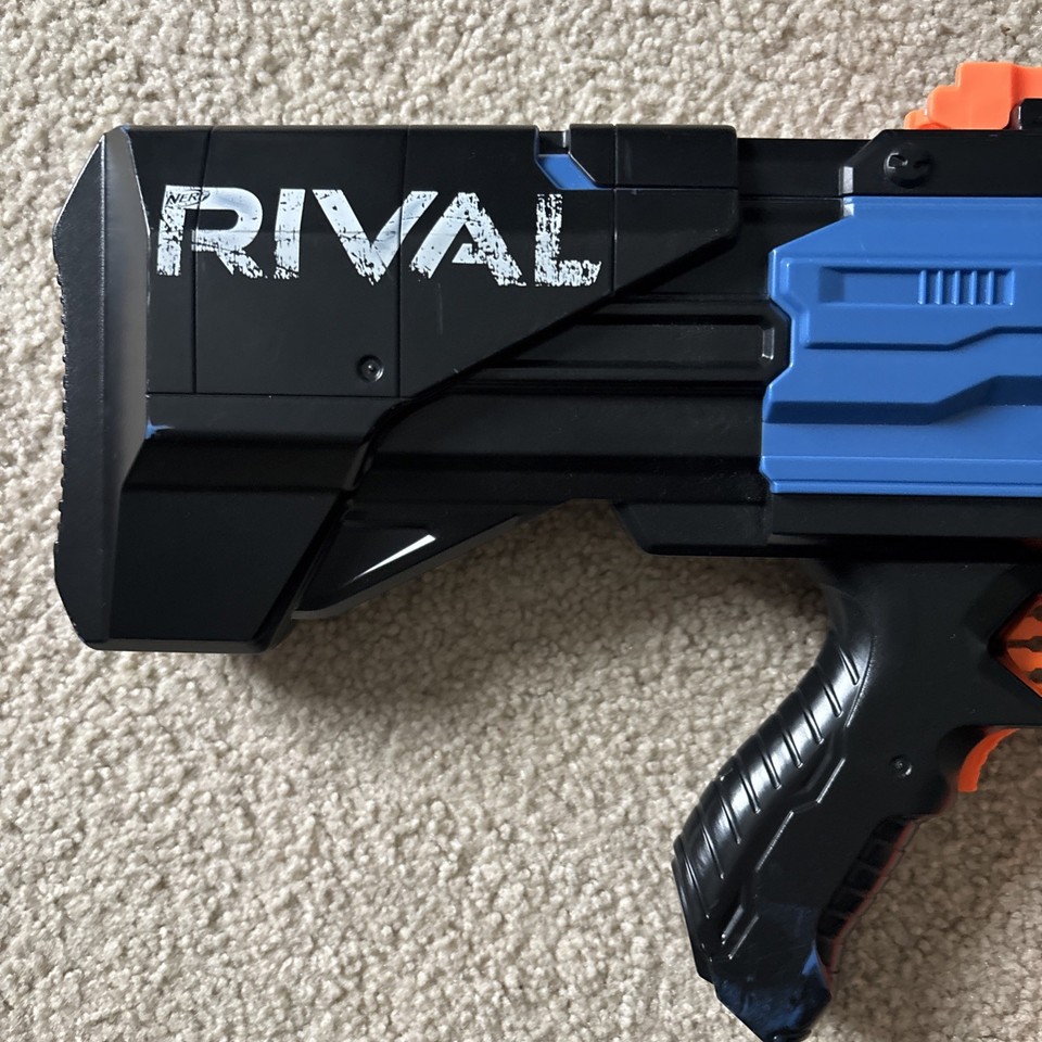 Nerf Blue Rival Electric Gun Blaster Khaos MXVI-4000 W/ Magazine 36 ...