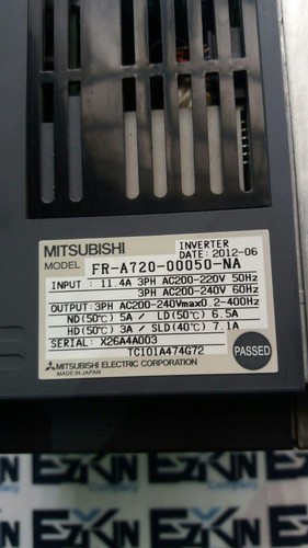 Mitsubishi Electric FR-A720-00050-NA A700 Inverter Drive | eBay