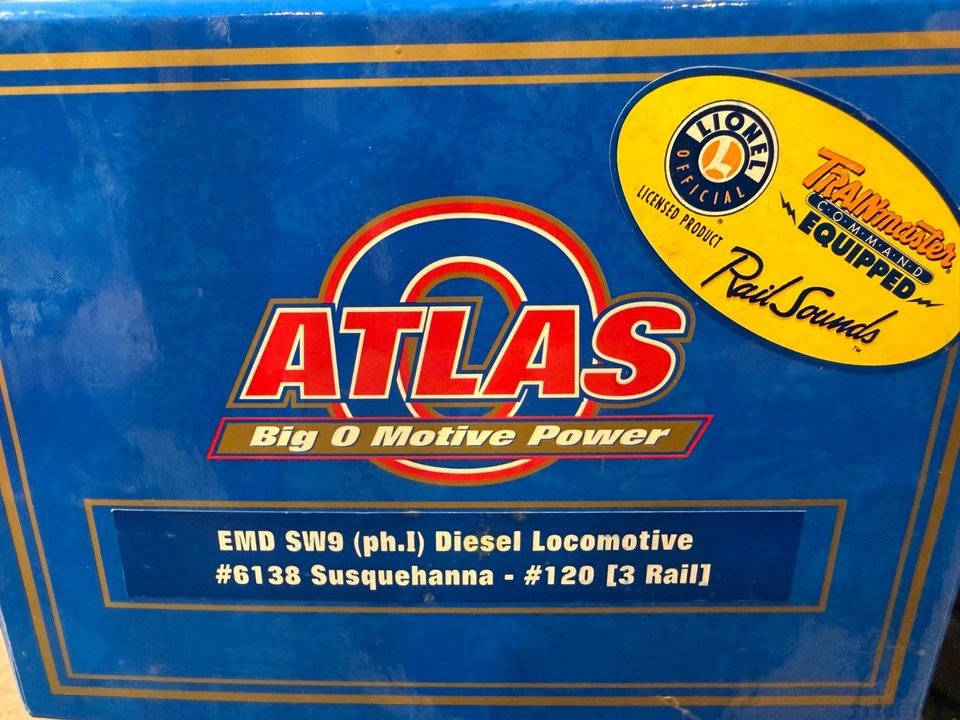 Atlas O Susquehanna EMD SW9 Diesel Loco #6138-#120 Three Rail TMCC | eBay