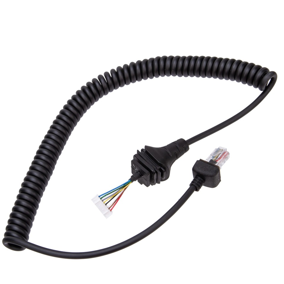 8-Pin RJ45 Speaker Mic Hand Microphone Cable For ICOM HM152/154 IC F121 ...