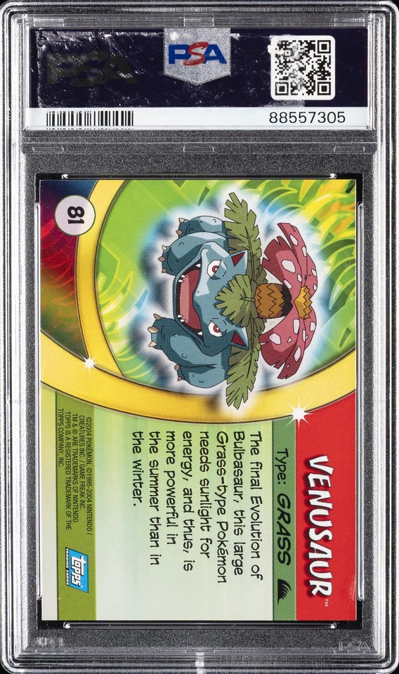 2004 TOPPS POKEMON ADVANCED CHALLENGE FOIL #81 VENUSAUR PSA 10 | eBay