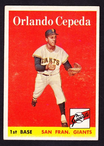 1958 TOPPS #343 ORLANDO CEPEDA GIANTS ROOKIE | eBay
