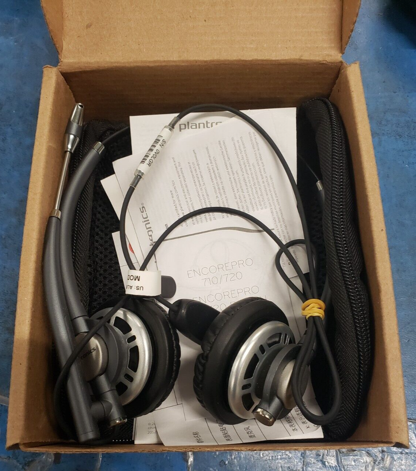 New Open Box Plantronics EncorePro 720 HW720D 78716-101 Dual Phone ...