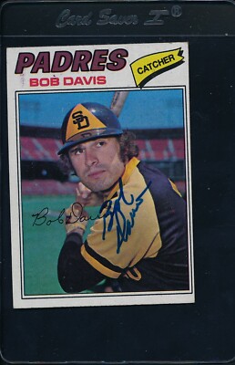 1977 Topps #78 Bob Davis Padres Signed Auto *6034 | eBay