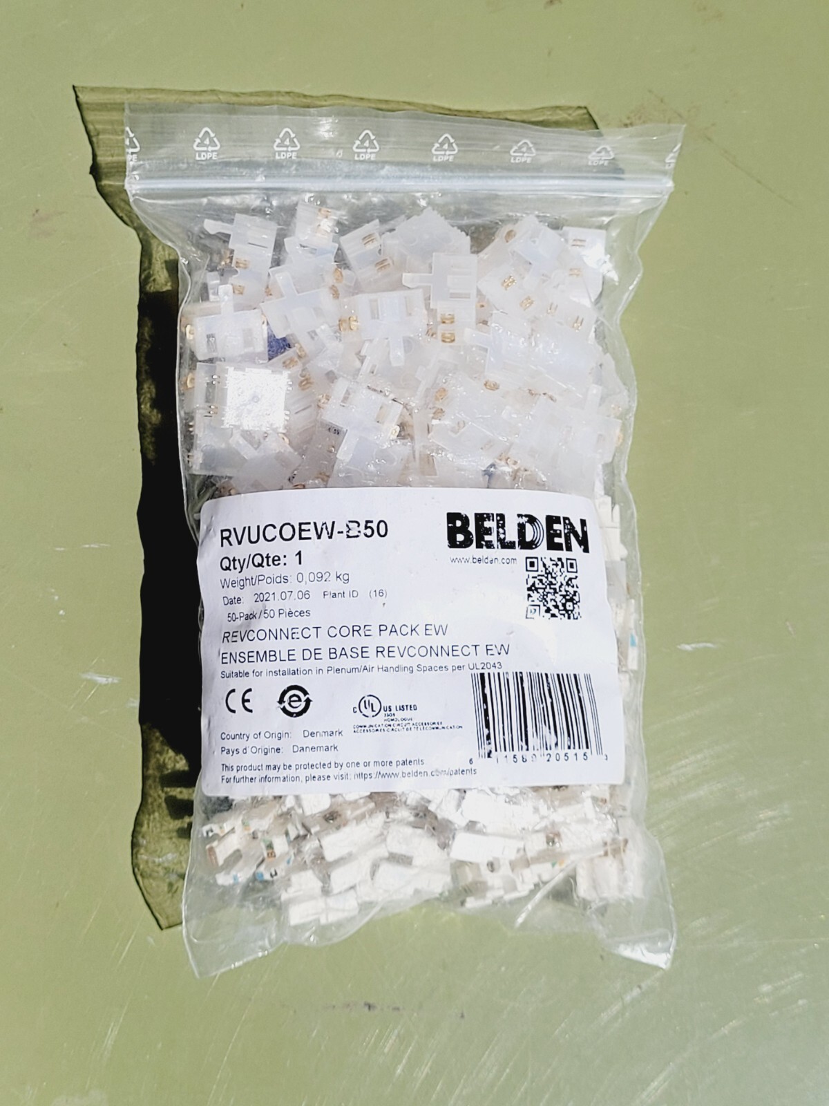 Belden Revconnect 10gx STP Field Mount Plug Rvafpsme-s1 T568 A/b for ...