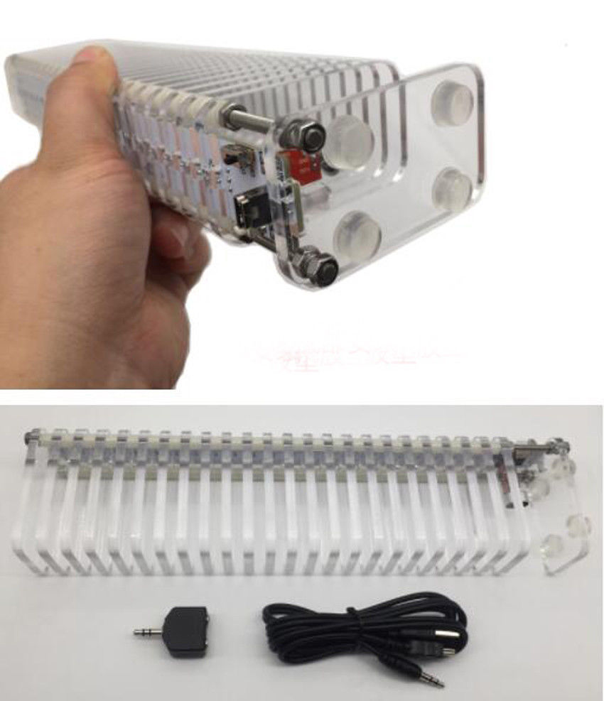 Fantasy Crystal Cube LED Music Audio Spectrum Kit Level Display Sound ...