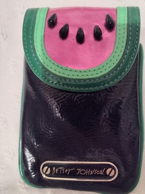Betsey Johnson Small Mini Cell Phone Wallet Case Purse Black, Green and ...