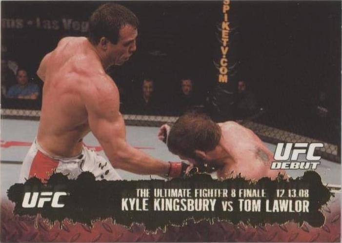 2009 Topps UFC Round 2 - UFC Debut Tom Lawlor, Kyle Kingsbury #139 Gold ...