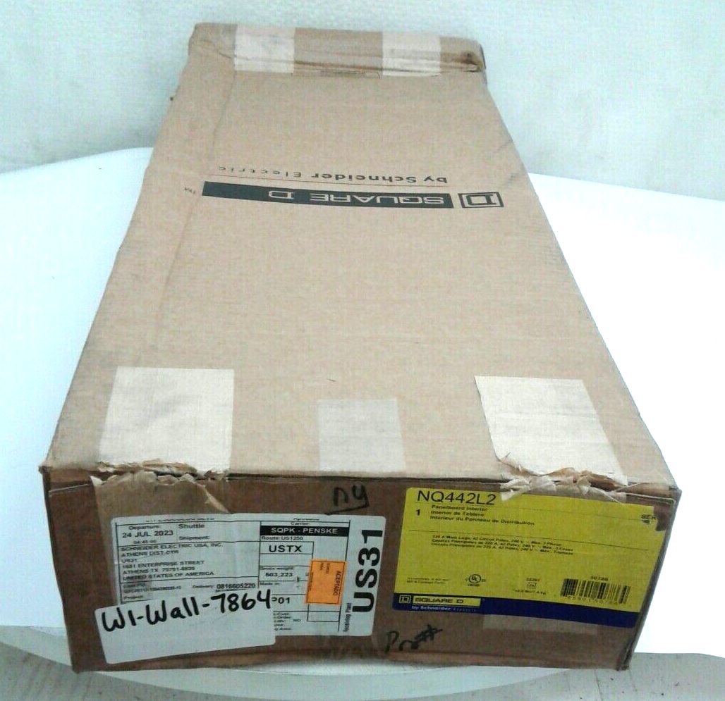 Square D NQ442L2 Panelboard Interior 225A Main Lugs 42 Circuit Poles ...