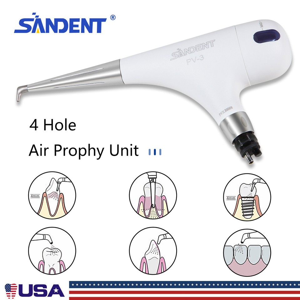 Dental Cordless Hygiene Prophy Handpiece+2 Prophy Angle Cups /Air ...