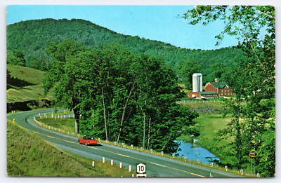 Postcard Middleburgh New York Auto Traveling Down Scenic Route 10 ...