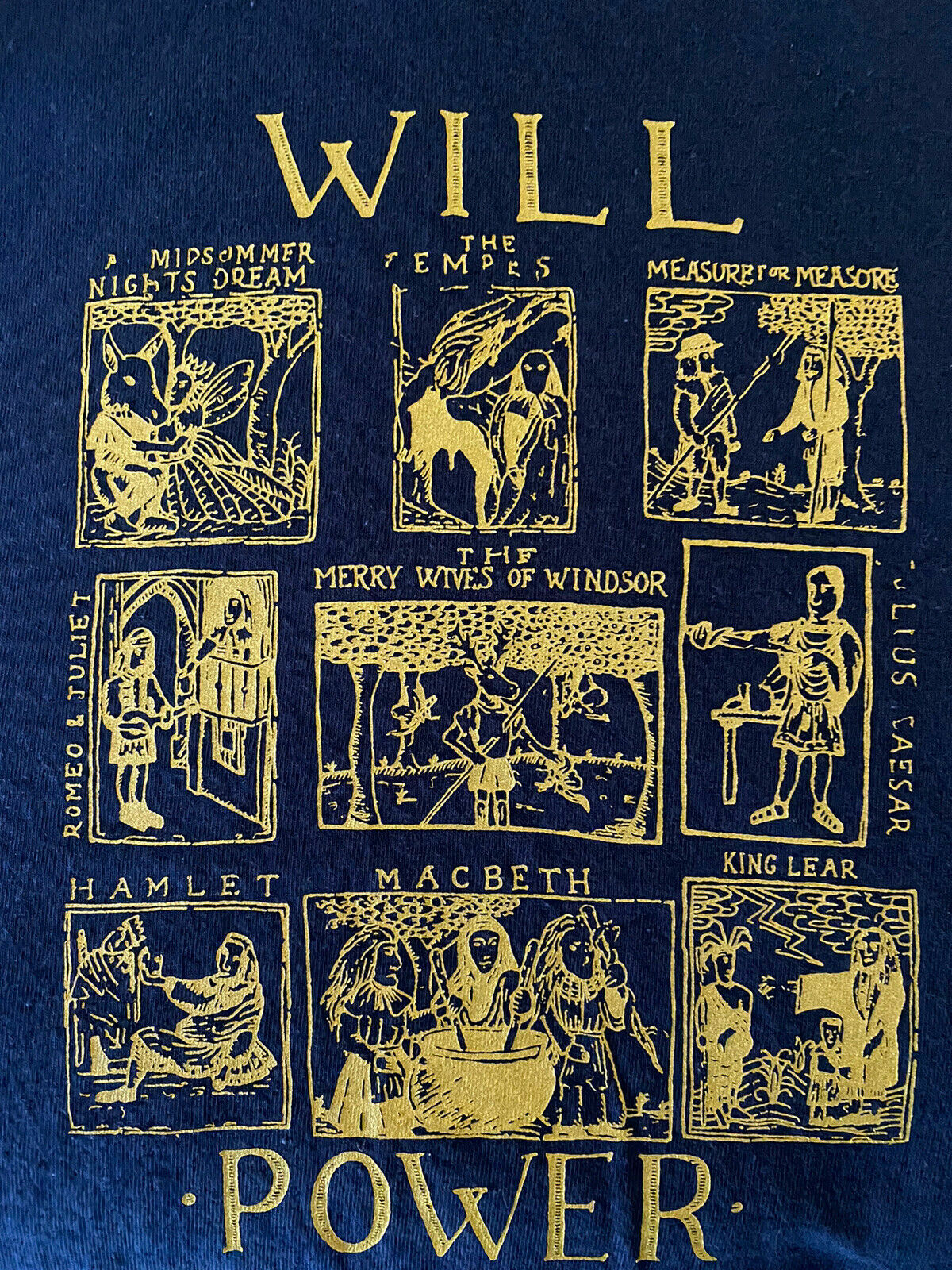 Vintage 1990s William Shakespeare Will Power T shirt … - Gem