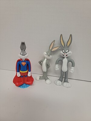 Three Warner Bros Bugs Bunny Action Figures 4 3/4" | eBay
