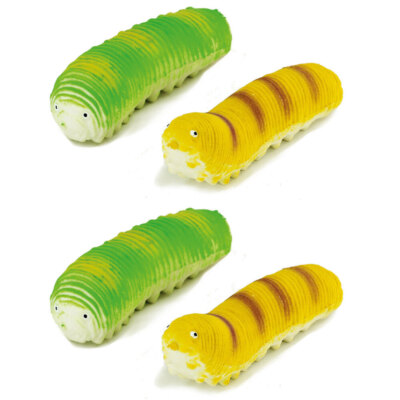 4x Fumfings Soft 12cm Stretchy Grub Kids Toddler Sensory Fun Toy 3y ...
