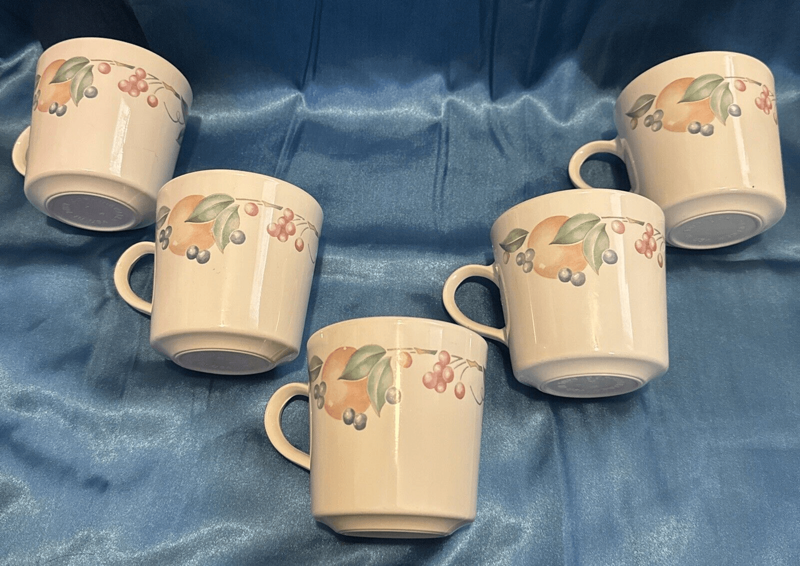 Corning Ware Corelle Coffee Cup Mug Fruit Pattern Preowned Vintage” Lot ...