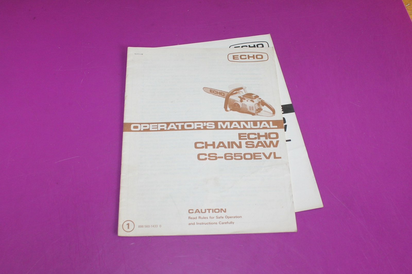 Echo CS-650EVL Chainsaw Operators Manual and Separate Parts Catalog. | eBay