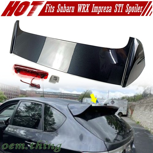 08-11 Fits SUBARU Impreza WRX STI Hatchback OE Rear Hatch Roof Spoiler ...