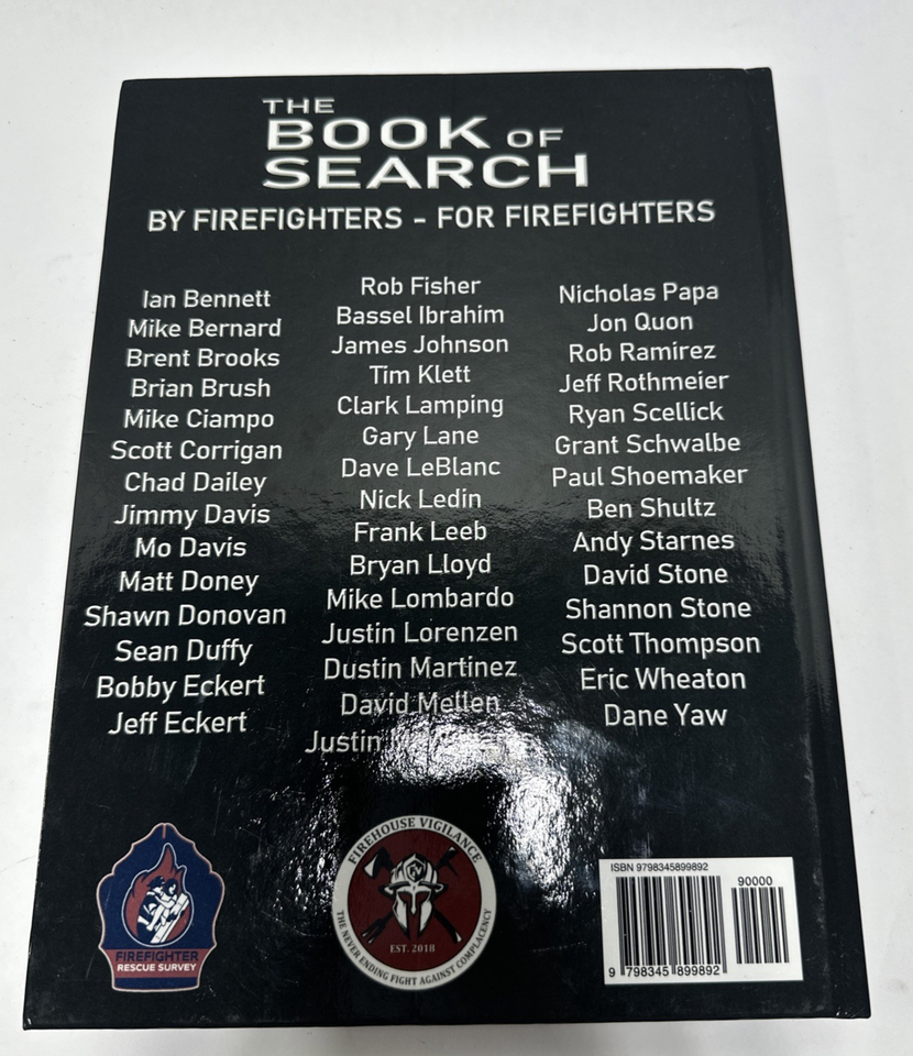 2024 The Book of Search HC By Firefighters For Firefighters Firehouse ...