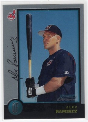 1998 Bowman Chrome Cleveland Indians Alex Ramirez #326 w Top Loader (A ...