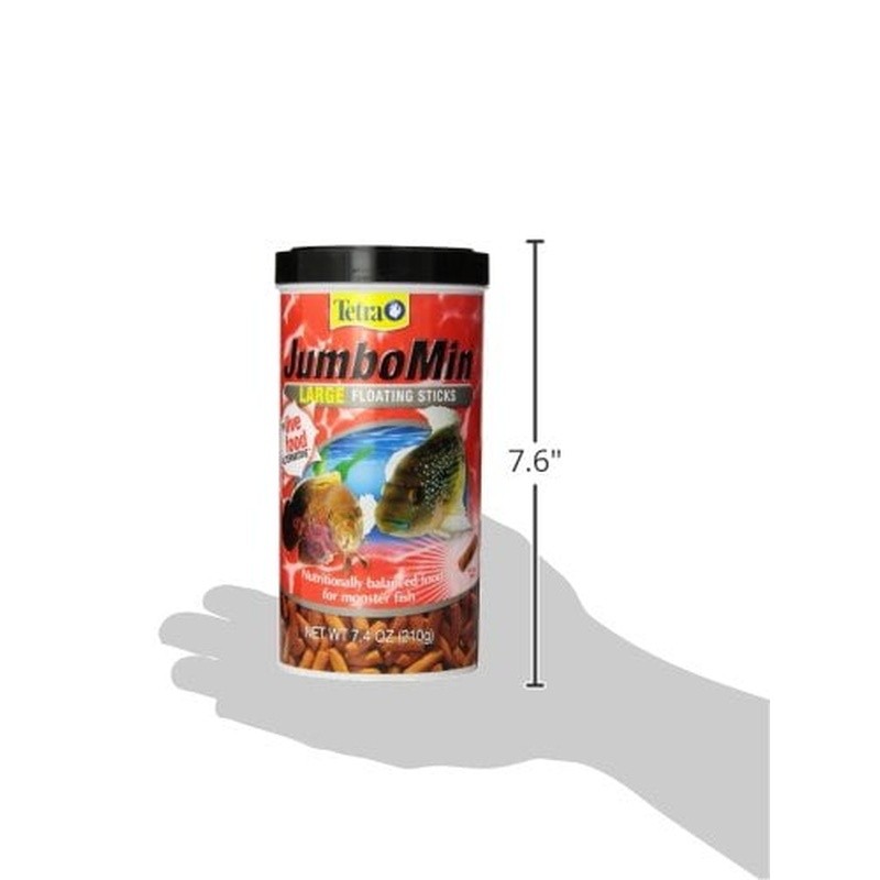 JumboMin Large Floating Sticks Cichlids Monster Fish Food 7.4 Oz ...