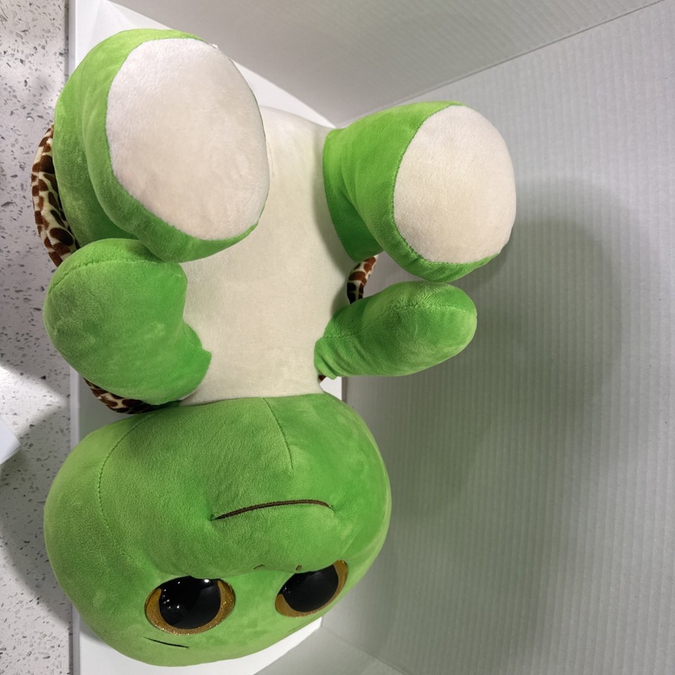 TY Beanie Boos - “TURBO the Green Turtle” (RARE LARGE SIZE - 17 inch ...