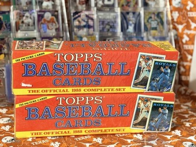 1988 Topps Baseball Complete Set Box (792 Cards) Factory Sealed 2 Qty ...