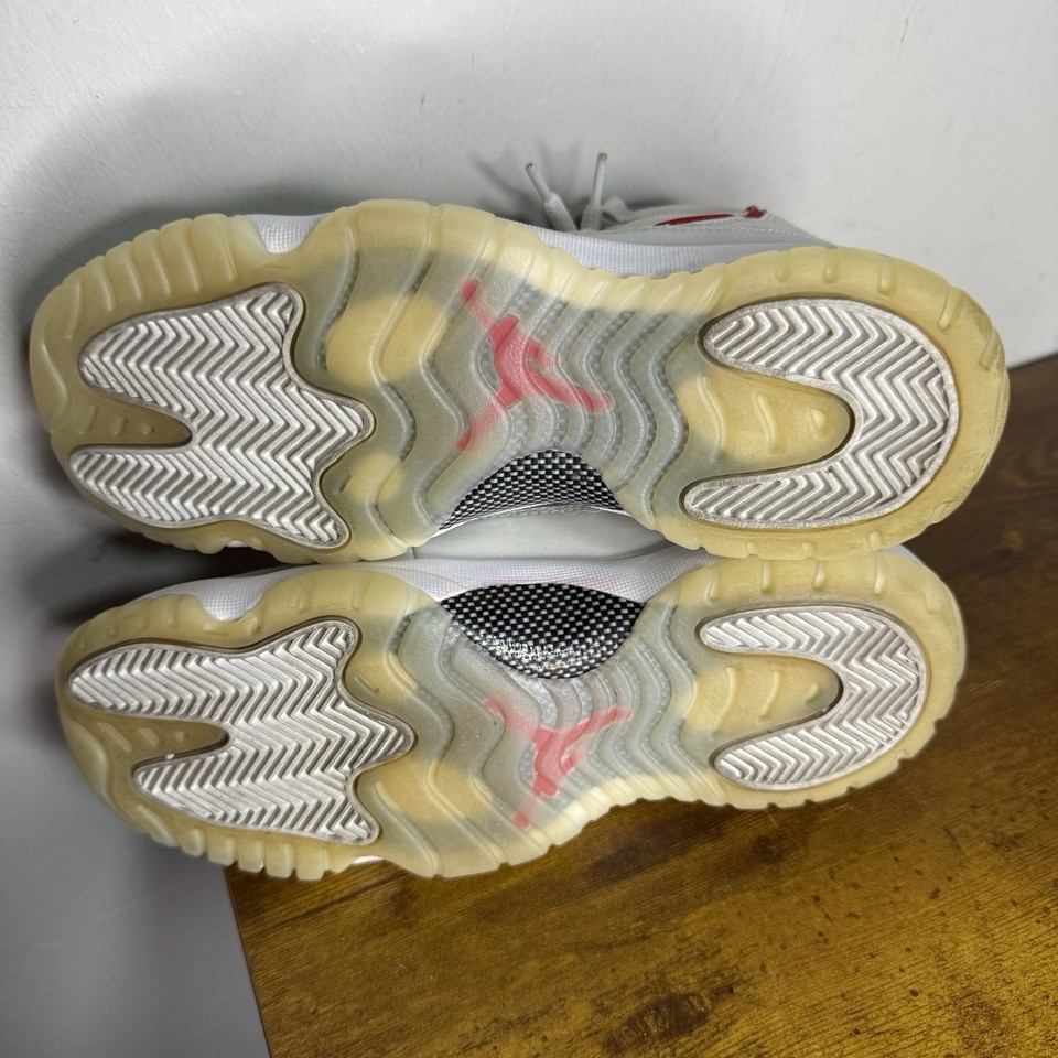 Air Jordan 11 Retro GS 'Platinum Tint' University Red Size 7Y | eBay