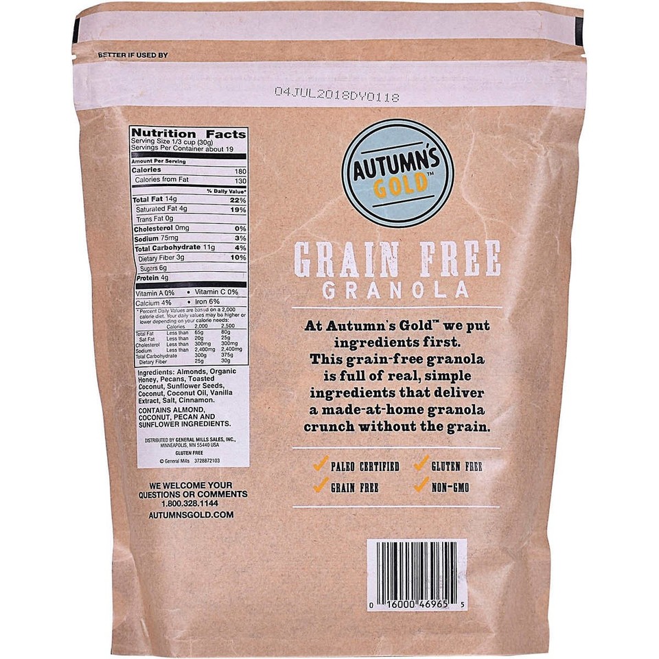 Autumn's Gold Grain-Free Granola Toasted Coconut Almond, 20 Ounce | eBay