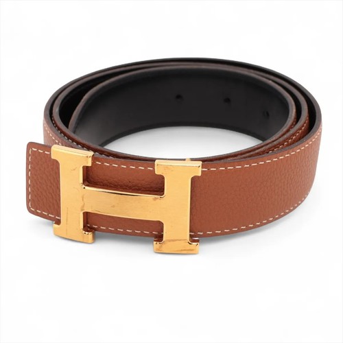 Hermès H Belt H：2004 Belt 90 Leather gold×black | eBay