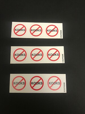 Supreme No Kooks Mini Sticker - Rare 2011 | eBay