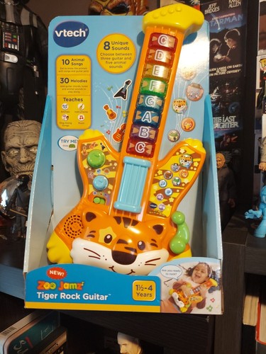 Vtech Zoo Jamz Tiger Rock Guitar Interactive Educational Toy for ...