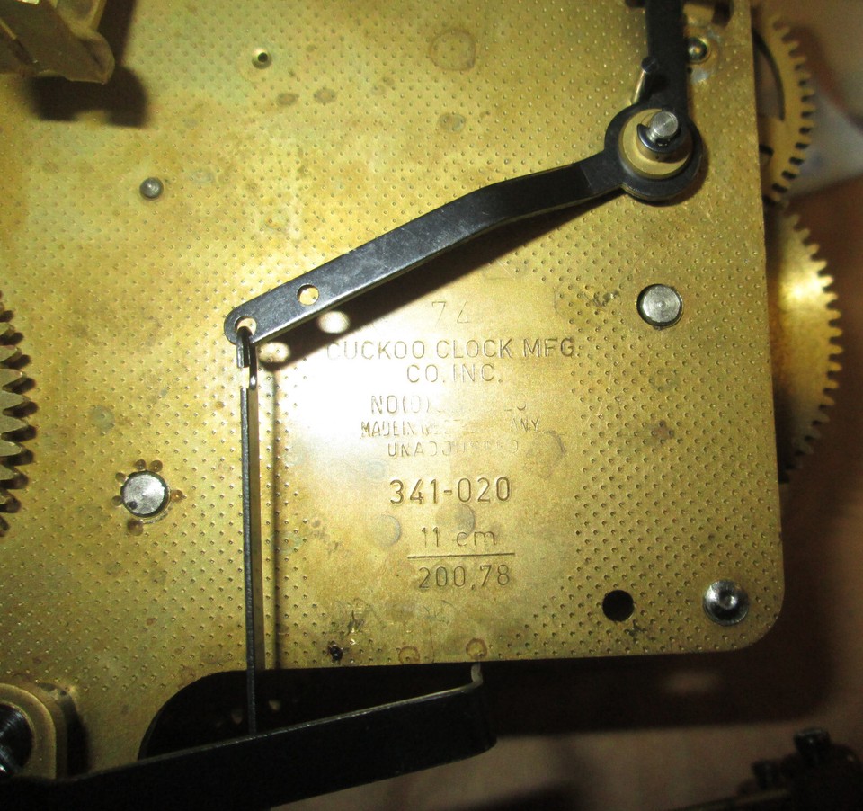 Vintage “Cuckoo” (Brand) Clock Movement West Germany 341.020 Working | eBay