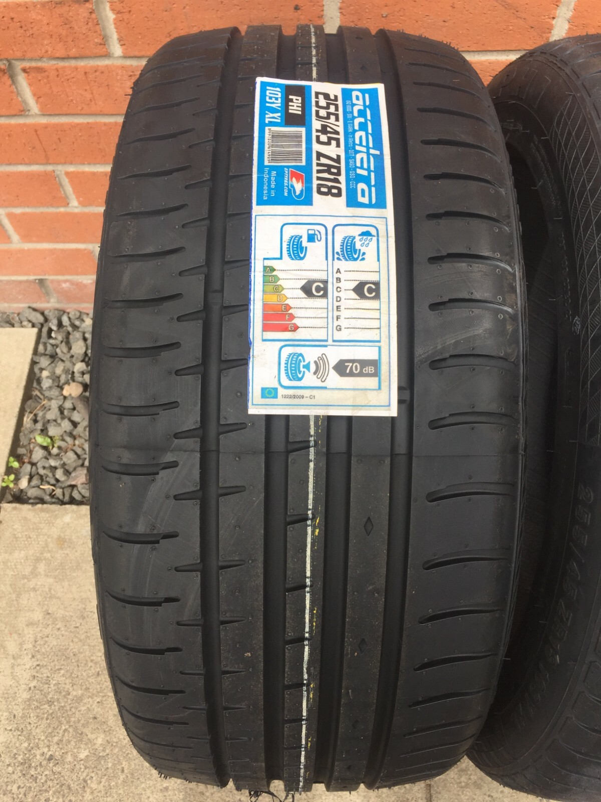 4 X 255/45ZR18 103Y XL ACCELERA TYRES 255 45 18 EXTRA LOAD 255/45R18 ...